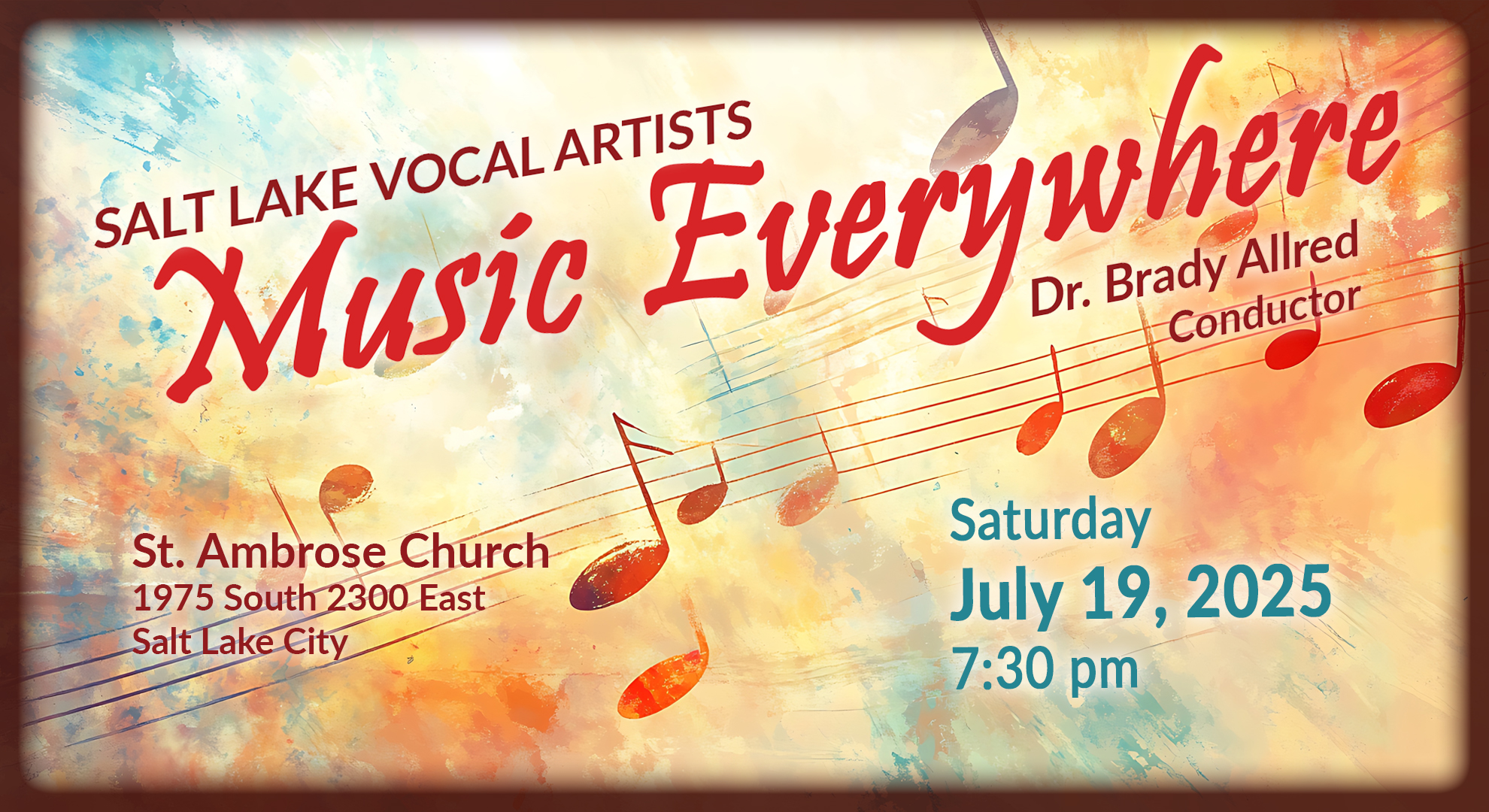 Music Everywhere: A Bon Voyage Concert - Salt Lake Choral Artists